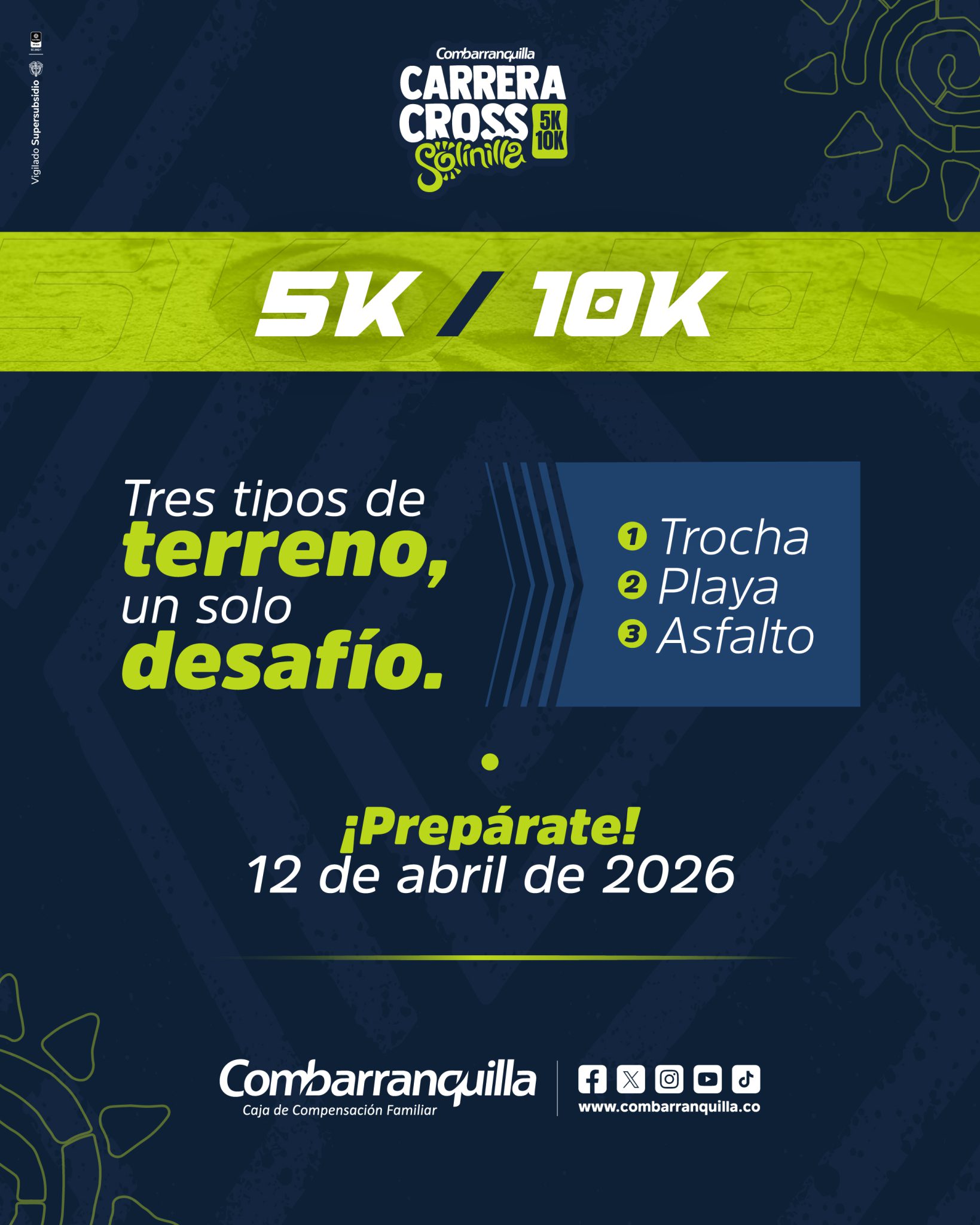 La Carrera Cross Solinilla 5K/10K llega a Combarranquilla - Tu Guía